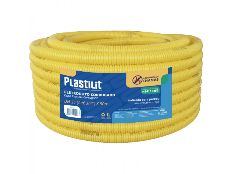 Eletroduto Corrugado Leve 25mm X 25m PLASTILIT | Solar - Atacado da ...